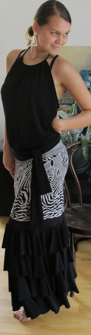 Sukně na flamenco especial – ZEBRA – Flamenco obchod